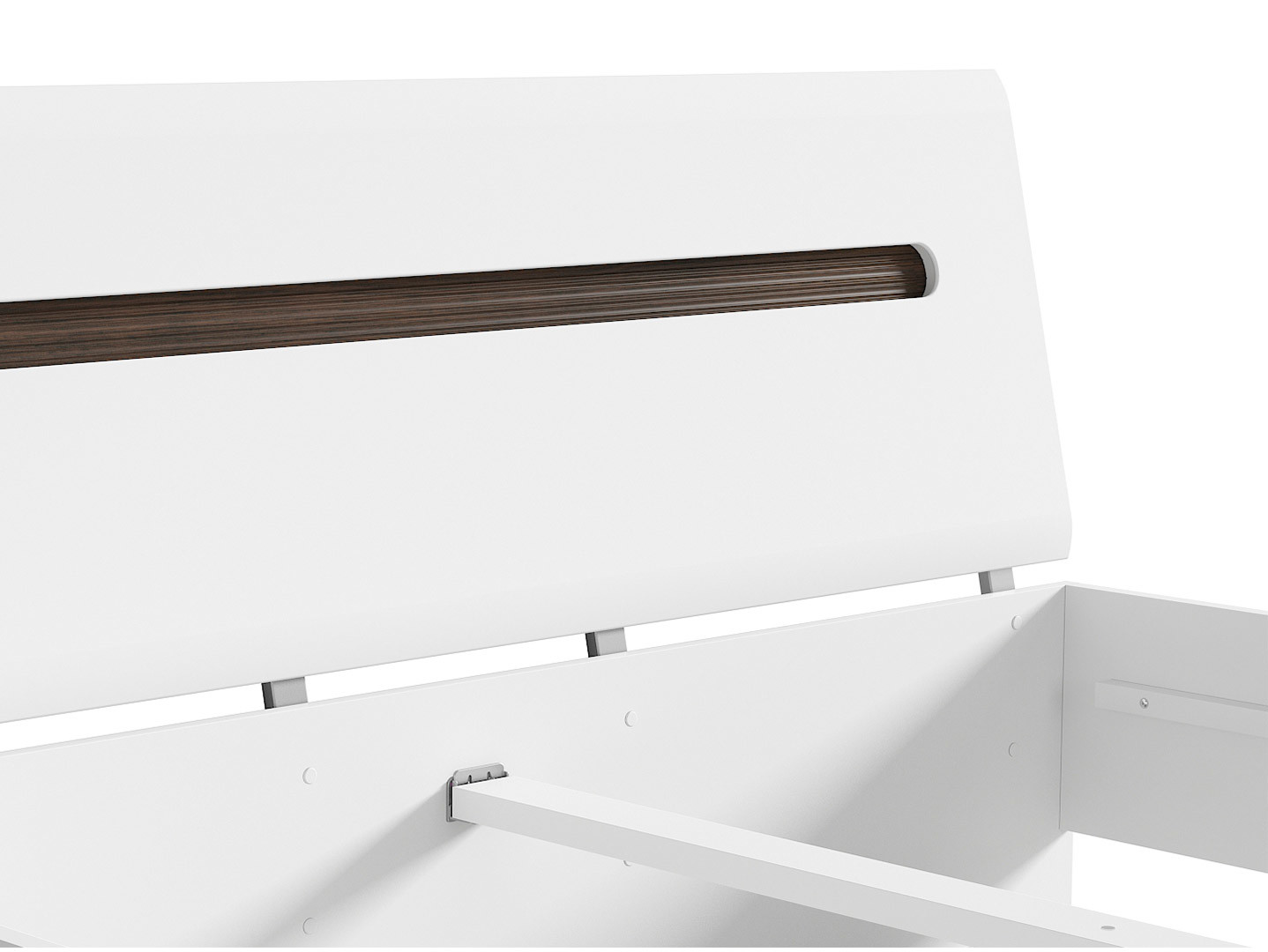 Franciaágy 160 cm Azteca Trio LOZ/160 (Fehér + Fényes fehér) | Zondo.hu