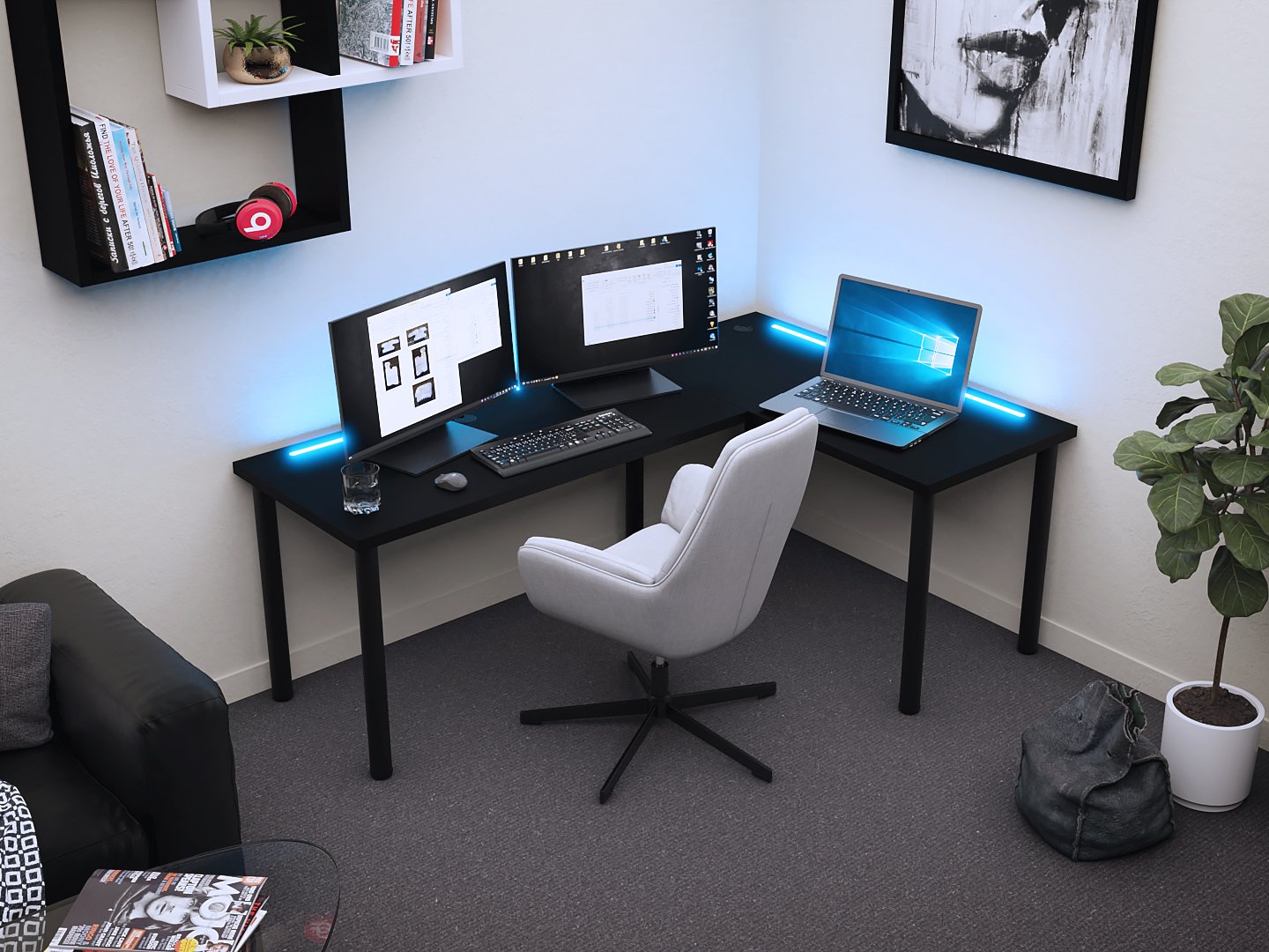 Sarok Gamer PC asztal- SKX | Zondo.hu