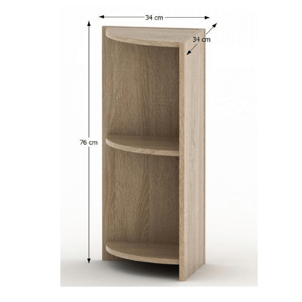 Sarok polcos szekrény Asista AS 014 sonoma tölgy | Zondo.hu